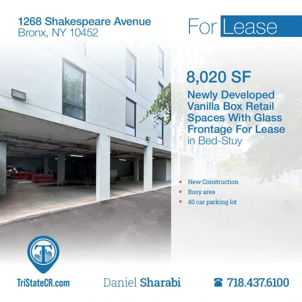 2,000 - 4,100 SF | 886 Broadway | Newly Developed Vanilla Box Retail ...