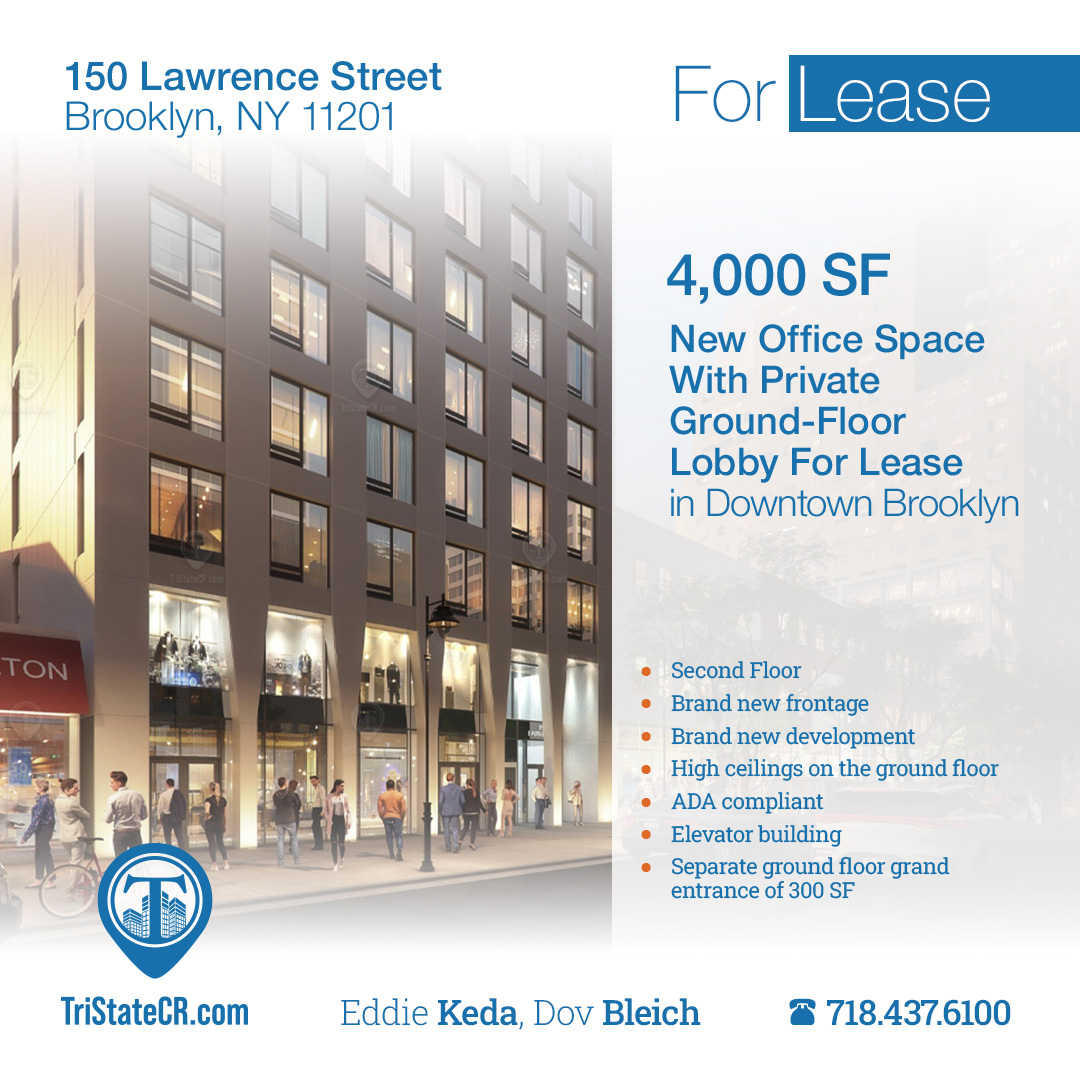 4,000 SF | 150 Lawrence St | New Office Space With Private Ground-Floor ...